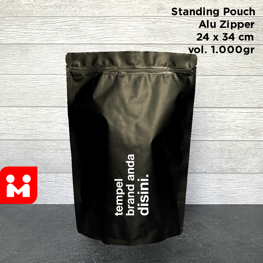 STP Ukuran 24 x 34 | Standing Pouch Alumunium | Kemasan Standing Pouch ...